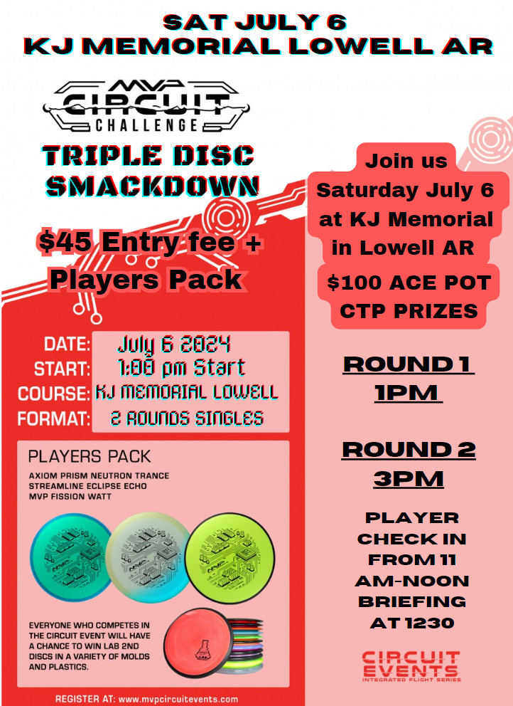 Triple Disc Smackdown at KJ Memorial (2024, CZ DISC GOLF) · Disc Golf Scene