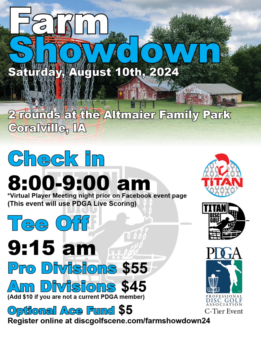 Farm Showdown 2024 (rescheduled) (2024, Titan Disc Golf) · Disc Golf Scene