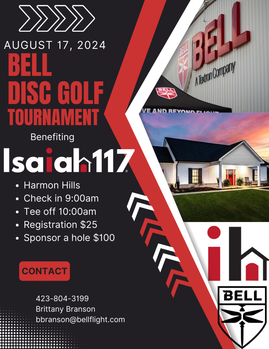 Bell Tournament to Benefit Isaiah117House (2024, Bell Textron, Inc. - Piney Flats) · Disc Golf Scene