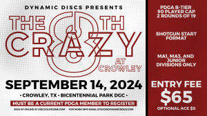 Dynamic Discs Presents the Crazy 8th @ Crowley (ADV, REC, JR Divisions ...
