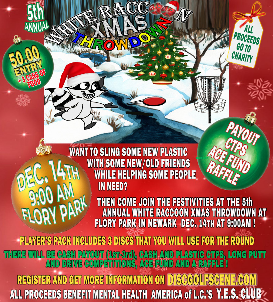 5th Annual White Raccoon Xmas Throwdown · Disc Golf Scene