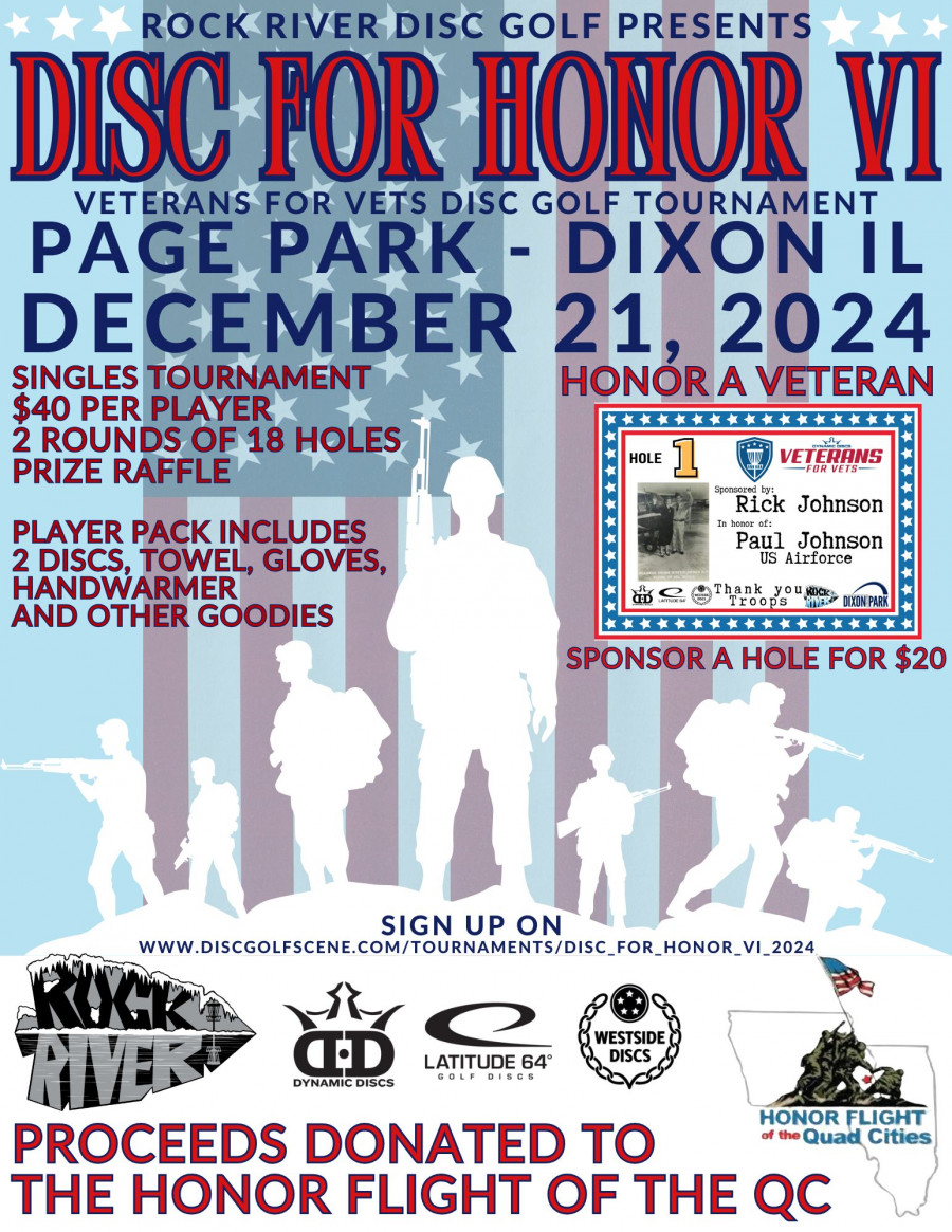 Disc For Honor VI- Veterans For Vets- Presented by Rock River Disc Golf ...