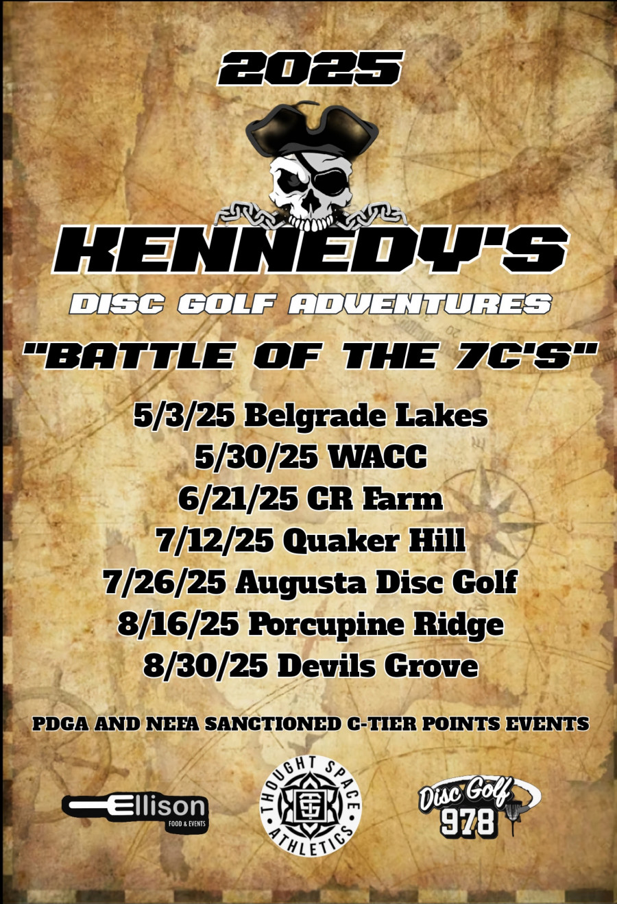 "Battle of the 7C's" Belgrade Lakes (2025, KENNEDY'S Disc Golf ...