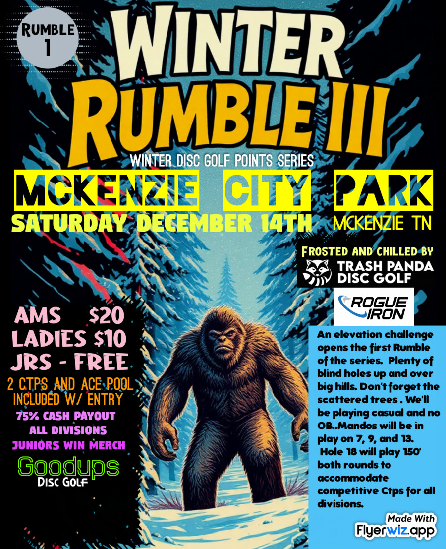 Winter Rumble 3-Rumble 1-Mckenzie (2024, Winter Rumble ) · Disc Golf Scene