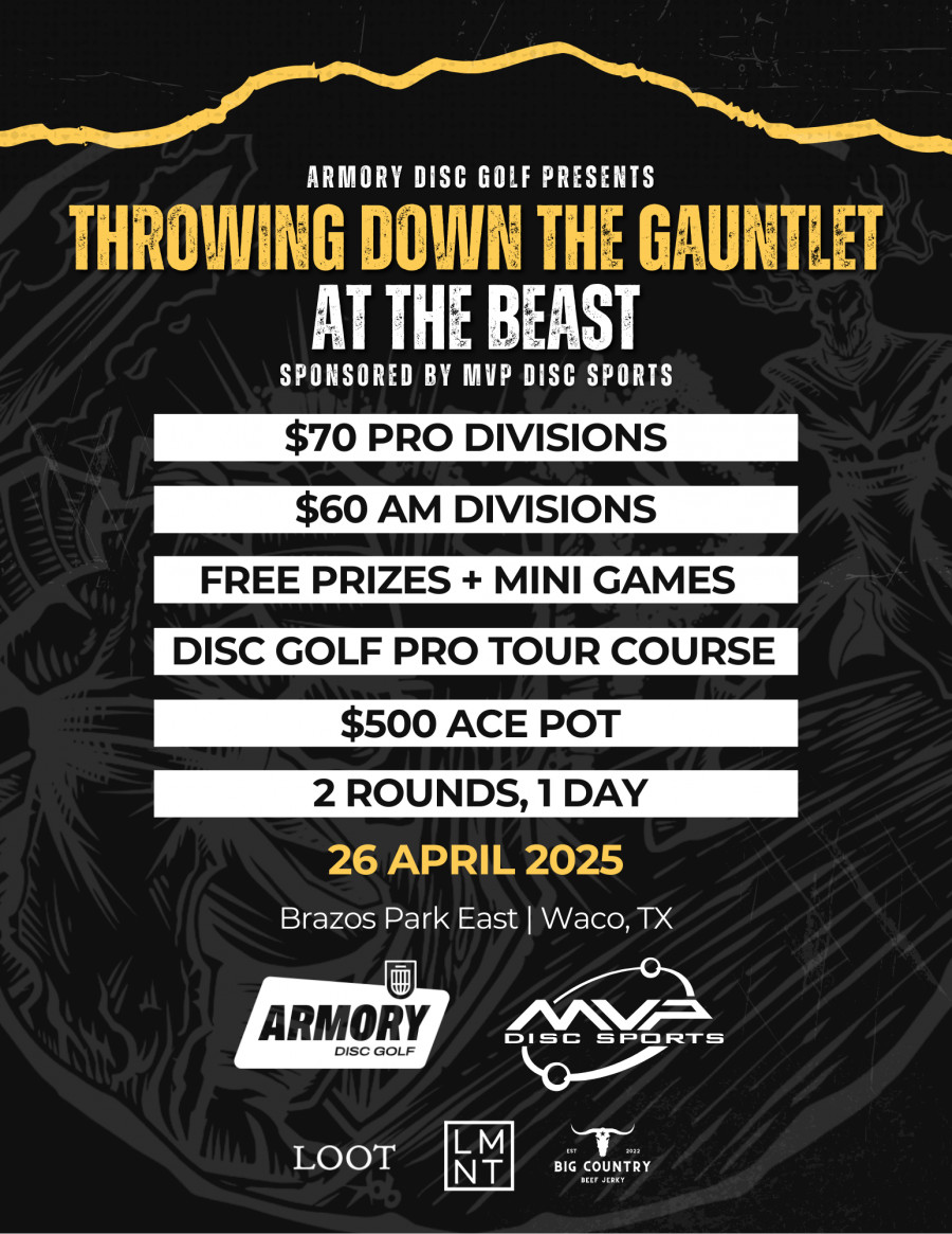 Throwing Down the Gauntlet at The BEAST (GOLD), Sponsored by MVP Disc ...