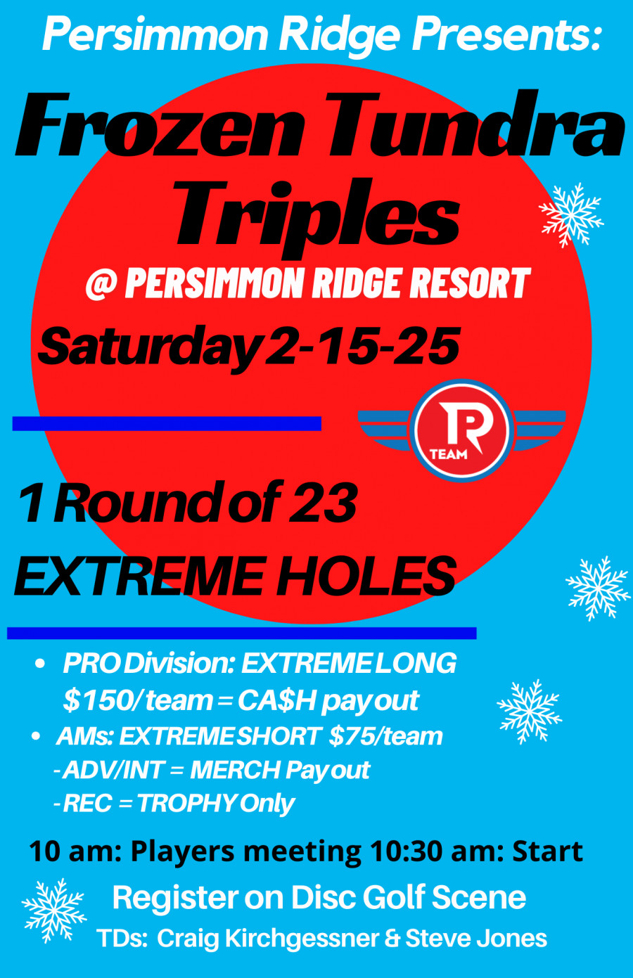 Persimmon Ridge Frozen Tundra Triples (2025, www.persimmonridgeresort ...