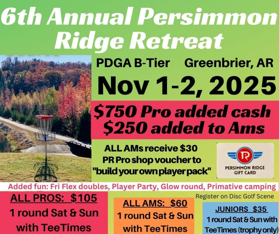 7th Annual Persimmon Ridge Retreat · Disc Golf Scene