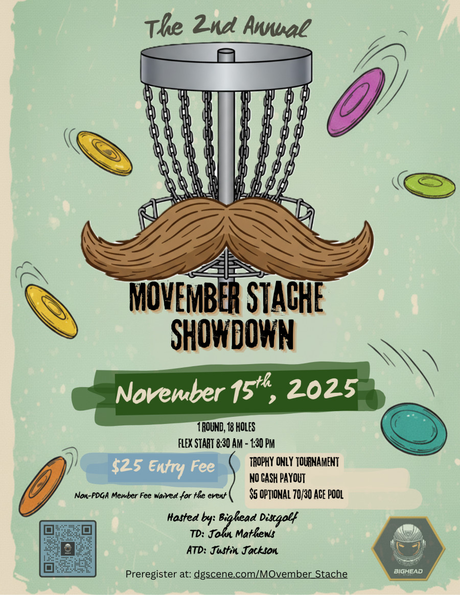 2nd Annual MOvember Stache Showdown (CEP Charity - Rated) · Disc Golf Scene