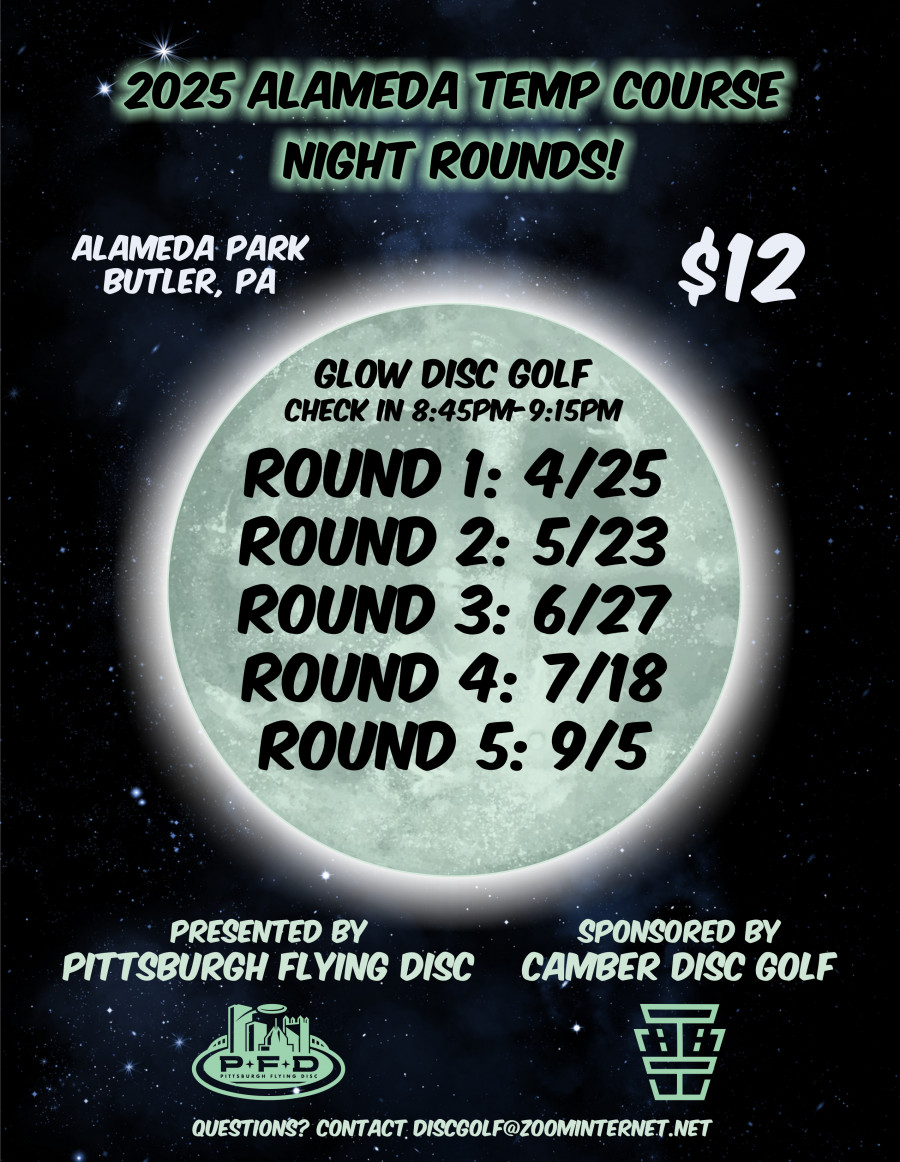 2025 Alameda Temp Course Night round 5 Sponsored by Camber Disc Golf ...
