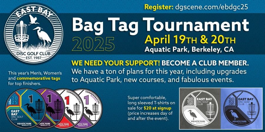 2025 East Bay Disc Golf Club Membership Drive and Bag Tag! · Disc Golf ...