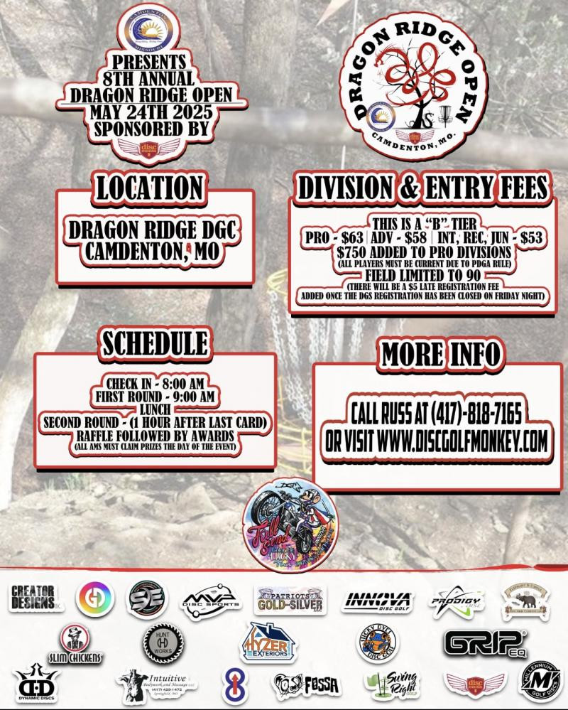 The 8th Annual Dragon Ridge Open · Disc Golf Scene