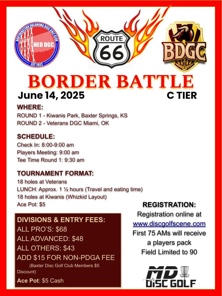Route 66 border battle 2025 · Disc Golf Scene