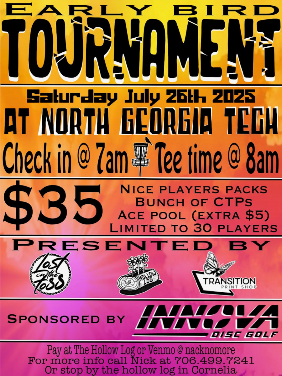 Early Bird Tournament · Disc Golf Scene