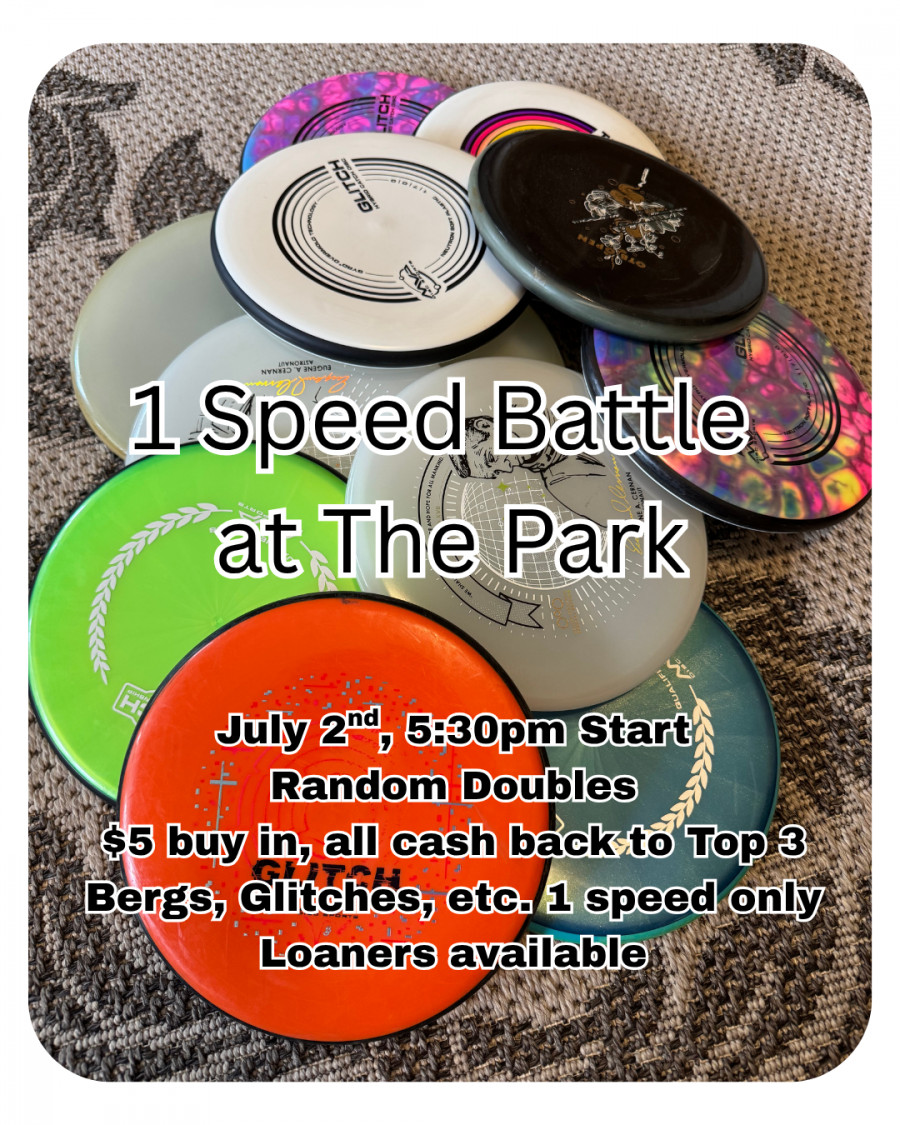 Comox Valley DGC - 1 Speed Battle, Random Doubles at The Park · Disc ...