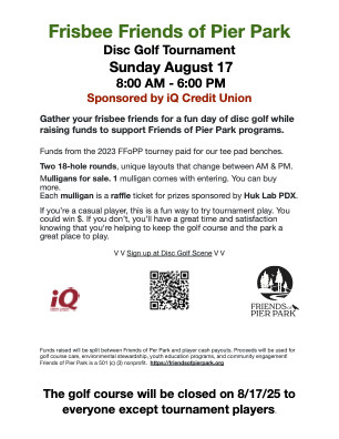 Frisbee Friends of Pier Park · Disc Golf Scene