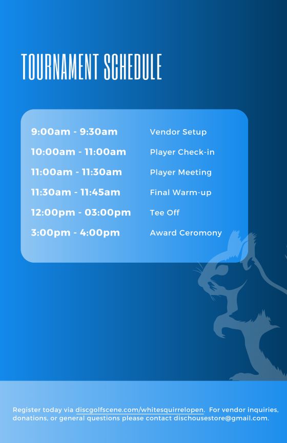 Pictures · White Squirrel Open Fundraiser (2024, Disc House) · Disc ...