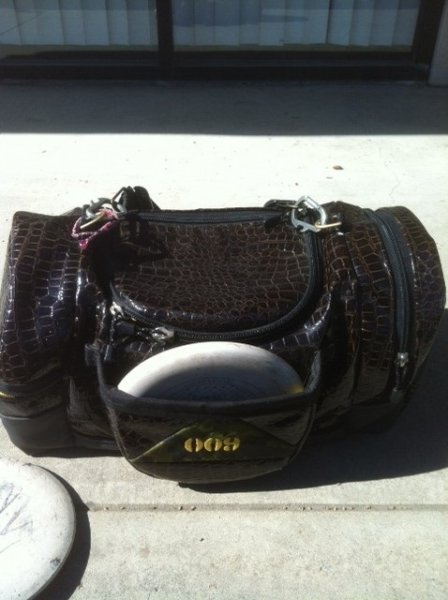 No Excuse's Disc Golf Gator Skin Bag #009 · Disc Golf Scene